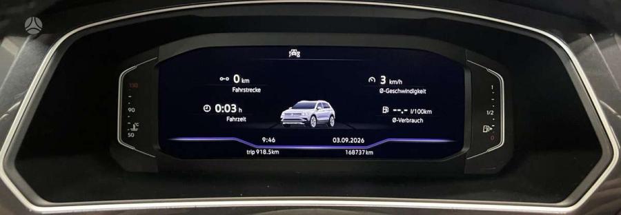 Grey Volkswagen Tiguan 2022 in Kaunas, with an engine capacity of 1.97 L and mileage of 169 thousand km for 24600 €, photo 6 on AUTOMOTO.COM.LV