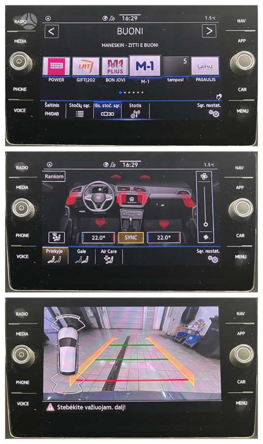 Grey Volkswagen Tiguan 2023 in Kaunas, with an engine capacity of 1.97 L and mileage of 45 thousand km for 23800 €, photo 12 on AUTOMOTO.COM.LV