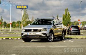Grey Volkswagen Tiguan 2023 in Riga, with an engine capacity of 1.50 L and mileage of 99 thousand km for 26890 €, photo 1 on AUTOMOTO.COM.LV