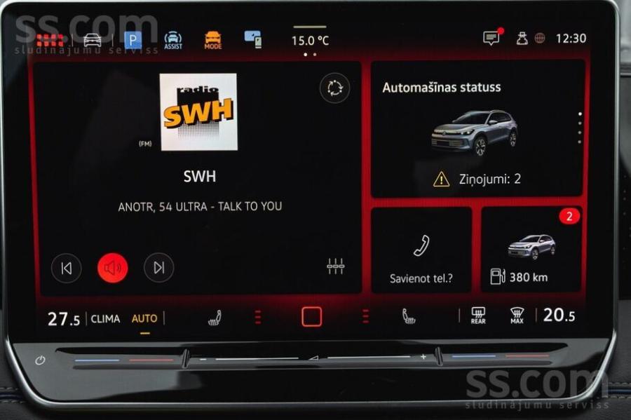 Pelēks Volkswagen Tiguan 2024 Ventspils, ar dzinēja tilpumu 1.50 L un nobraukumu 49 tūkst. km par 35300 €, foto 27 vietnē AUTOMOTO.COM.LV