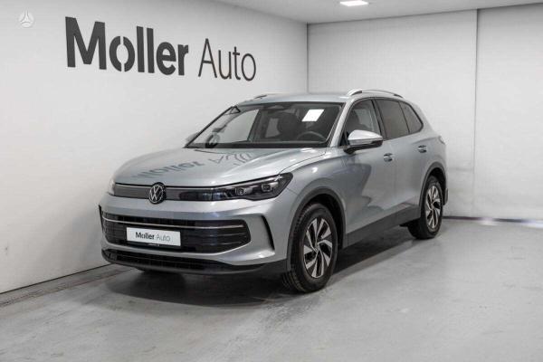 Grey Volkswagen Tiguan 2024 in Vilnius, with an engine capacity of 1.50 L and mileage of 10 thousand km for 30500 €, photo 1 on AUTOMOTO.COM.LV