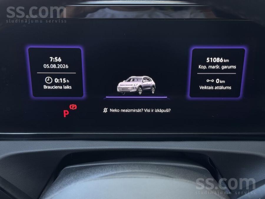 Серый Фольксваген Тигуан 2024 в Валмиера, объемом двигателя 1.50 л и пробегом 51 тыс. км за 31900 €, фото 13 на AUTOMOTO.COM.LV