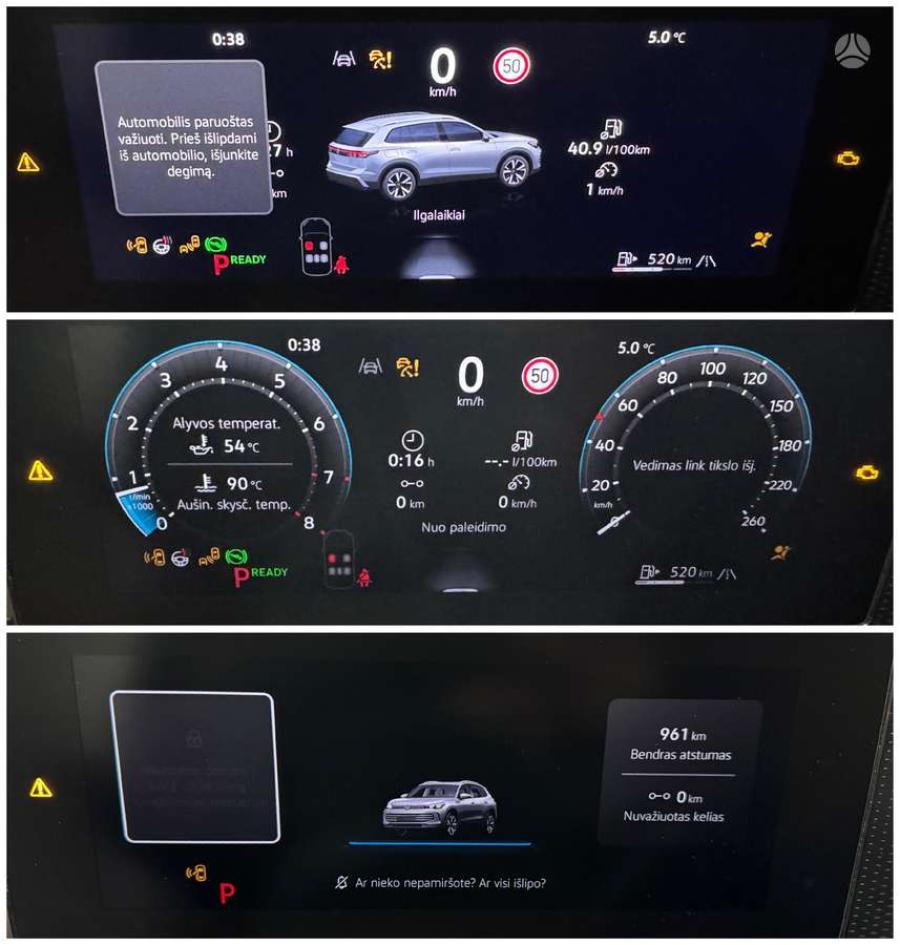 Grey Volkswagen Tiguan 2025 in Kaunas, with an engine capacity of 1.50 L and mileage of 965 thousand km for 23700 €, photo 24 on AUTOMOTO.COM.LV