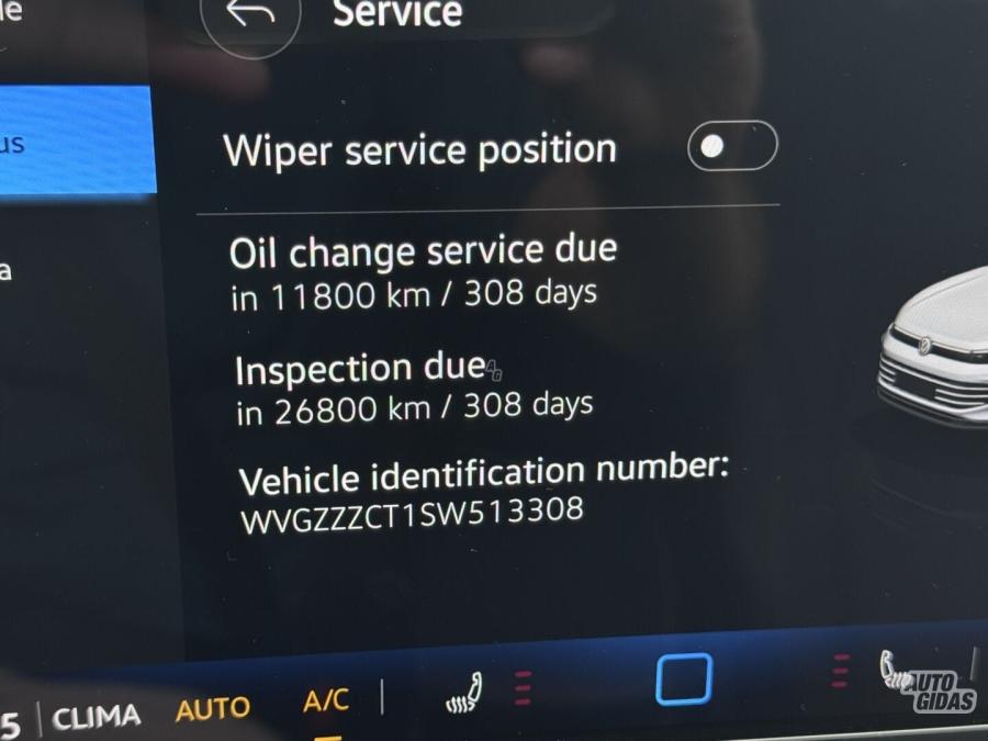 Pelēks Volkswagen Tiguan 2025 Avižieniai, ar dzinēja tilpumu 2.00 L un nobraukumu 64 tūkst. km par 35000 €, foto 33 vietnē AUTOMOTO.COM.LV