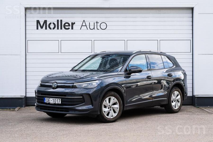 Grey Volkswagen Tiguan 2025 in Riga, with an engine capacity of 1.50 L and mileage of 30 thousand km for 30950 €, photo 1 on AUTOMOTO.COM.LV