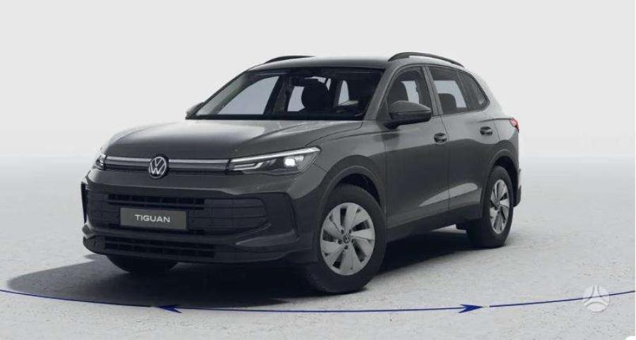 Grey Volkswagen Tiguan 2026 in Vilnius, with an engine capacity of 1.50 L and mileage of 0 thousand km for 29400 €, photo 1 on AUTOMOTO.COM.LV