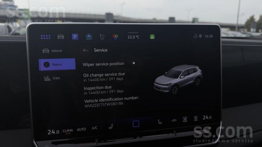 Серый Фольксваген Тигуан 2026 в Рига, объемом двигателя 1.50 л и пробегом 16 тыс. км за 33000 €, фото 14 на AUTOMOTO.COM.LV