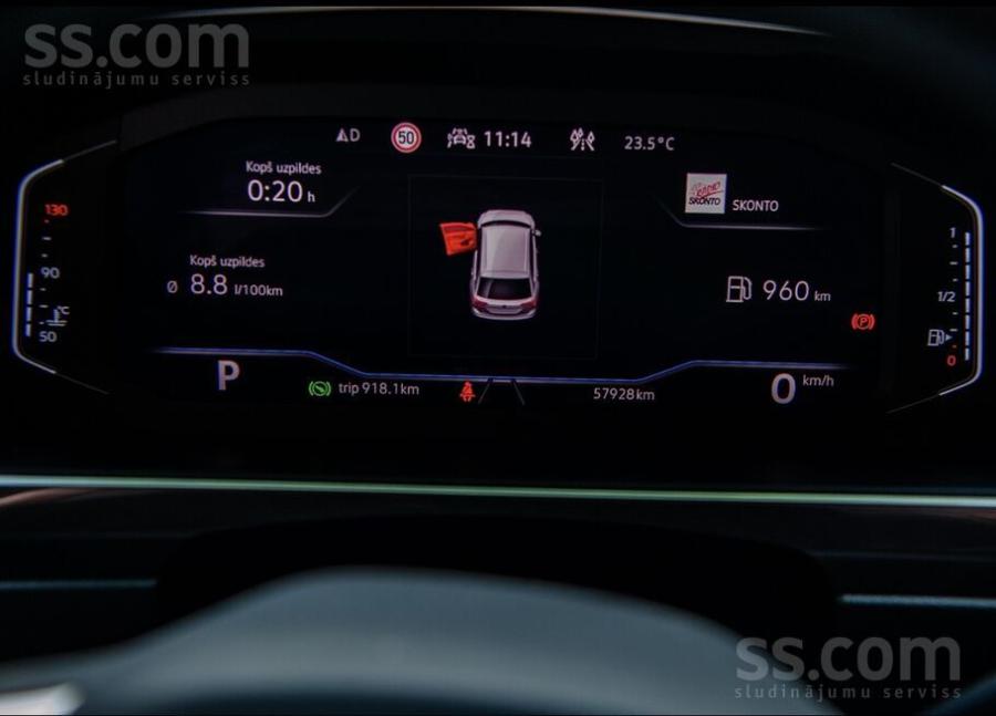 Pelēks Volkswagen Tiguan 2023 Rīga, ar dzinēja tilpumu 2.00 L un nobraukumu 58 tūkst. km par 37000 €, foto 9 vietnē AUTOMOTO.COM.LV