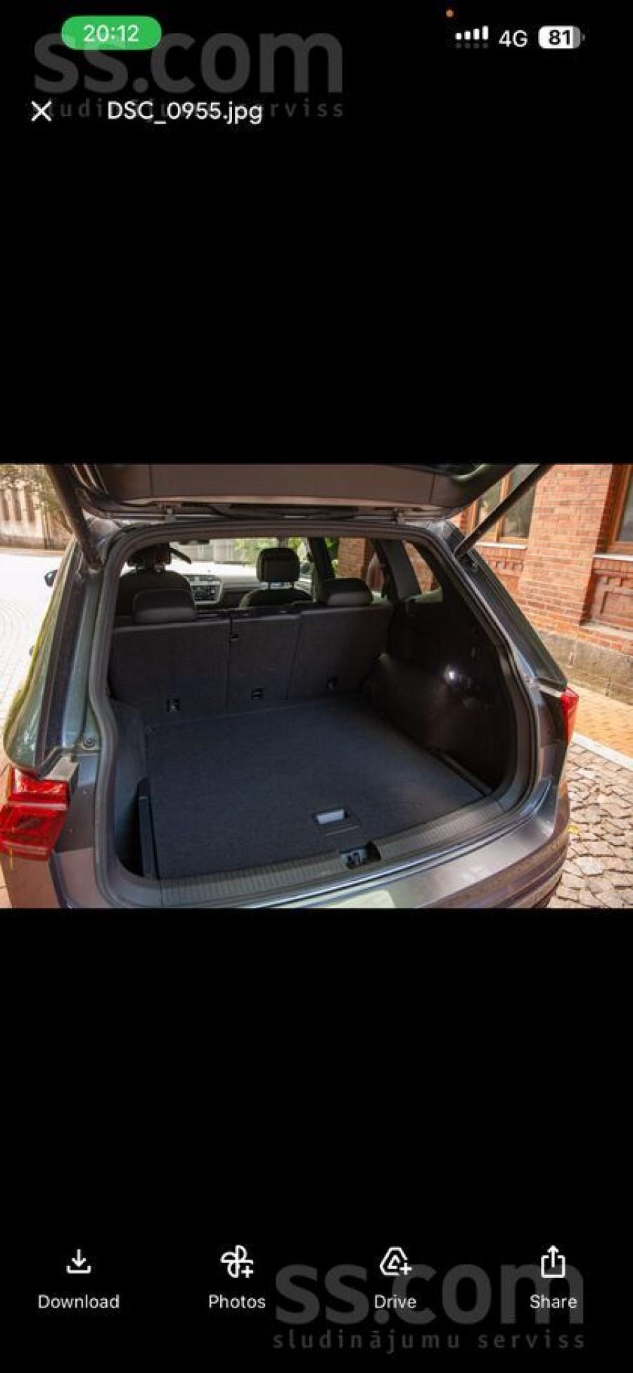 Pelēks Volkswagen Tiguan 2023 Rīga, ar dzinēja tilpumu 2.00 L un nobraukumu 58 tūkst. km par 37000 €, foto 12 vietnē AUTOMOTO.COM.LV