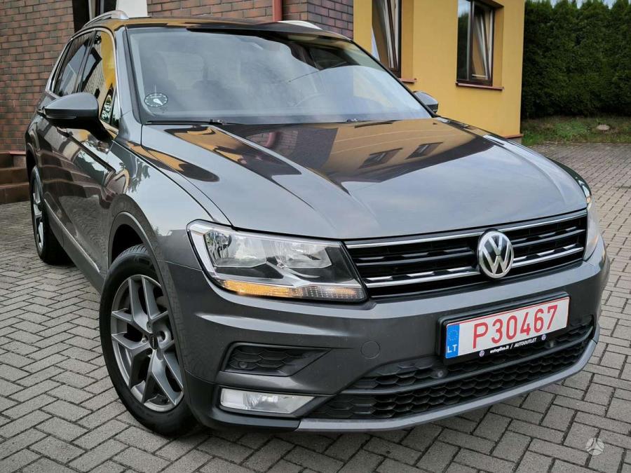 Pelēks Volkswagen Tiguan 2016 Trakai, ar dzinēja tilpumu 2.00 L un nobraukumu 323 tūkst. km par 12490 €, foto 3 vietnē AUTOMOTO.COM.LV