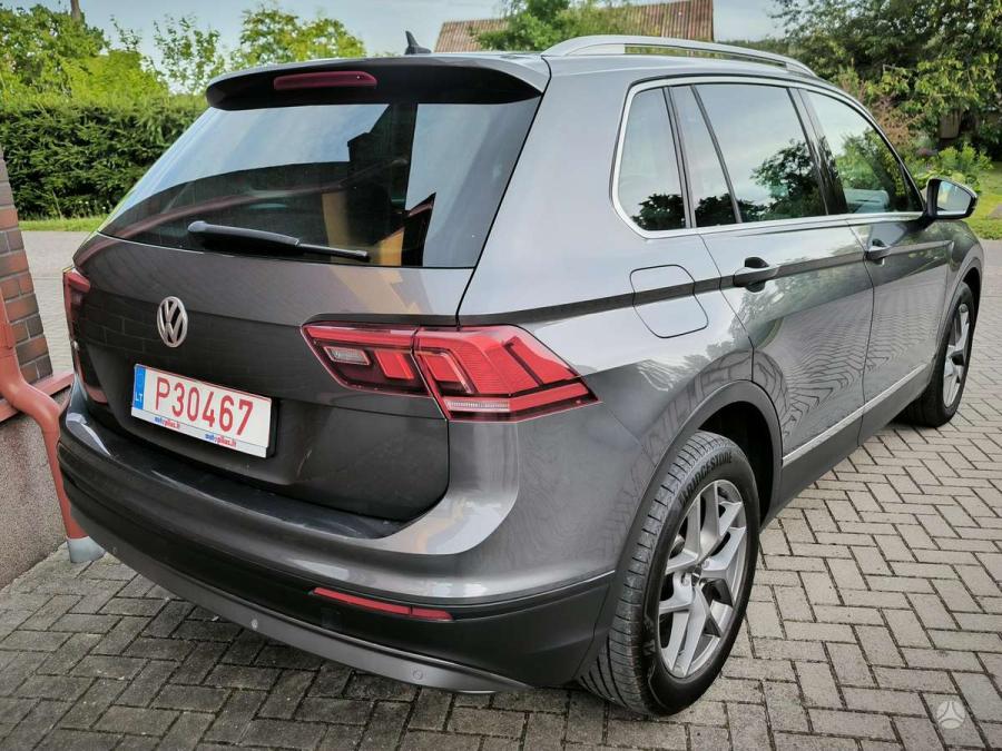 Pelēks Volkswagen Tiguan 2016 Trakai, ar dzinēja tilpumu 2.00 L un nobraukumu 323 tūkst. km par 12490 €, foto 7 vietnē AUTOMOTO.COM.LV