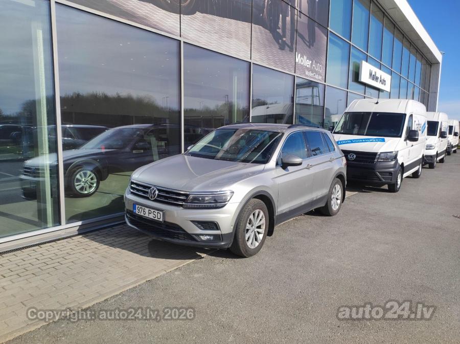 Grey Volkswagen Tiguan 2019 in Tallinn, with an engine capacity of 1.50 L and mileage of 126 thousand km for 19900 €, photo 1 on AUTOMOTO.COM.LV