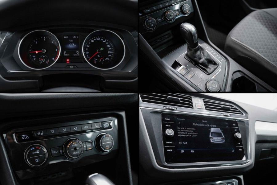 Grey Volkswagen Tiguan 2020 in Tallinn, with an engine capacity of 2.00 L and mileage of 131 thousand km for 21500 €, photo 14 on AUTOMOTO.COM.LV