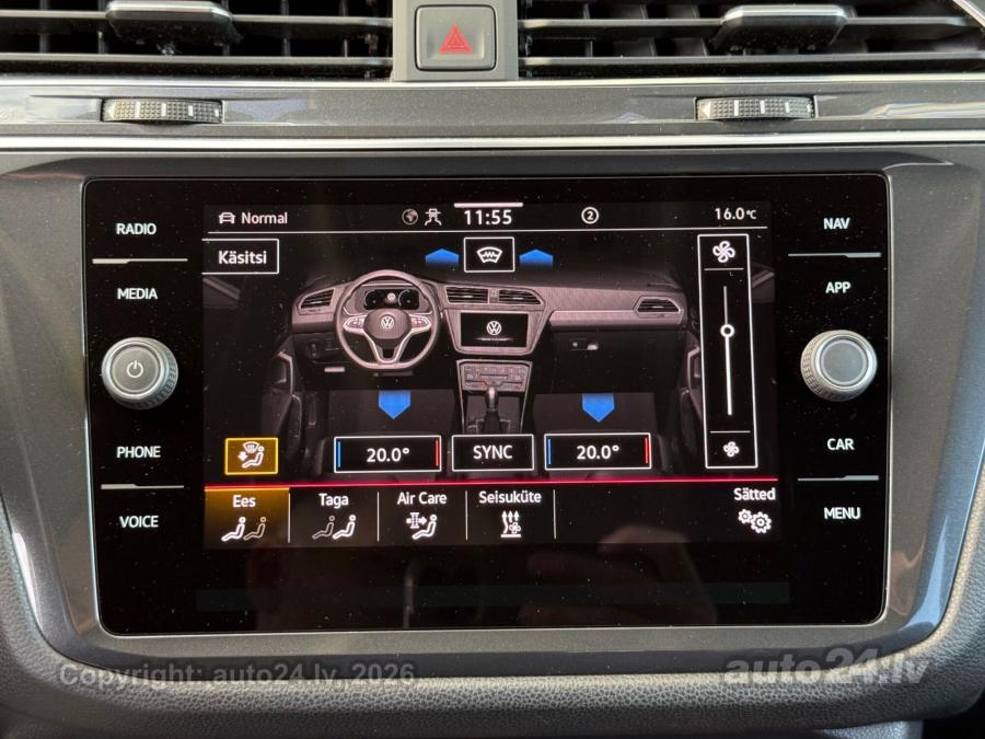 Grey Volkswagen Tiguan 2023 in Tartu, with an engine capacity of 2.00 L and mileage of 64 thousand km for 31990 €, photo 17 on AUTOMOTO.COM.LV