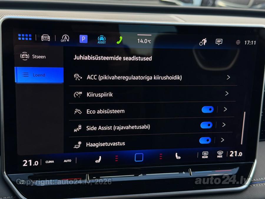 Pelēks Volkswagen Tiguan 2024 Pērnava, ar dzinēja tilpumu 2.00 L un nobraukumu 35 tūkst. km par 48500 €, foto 13 vietnē AUTOMOTO.COM.LV