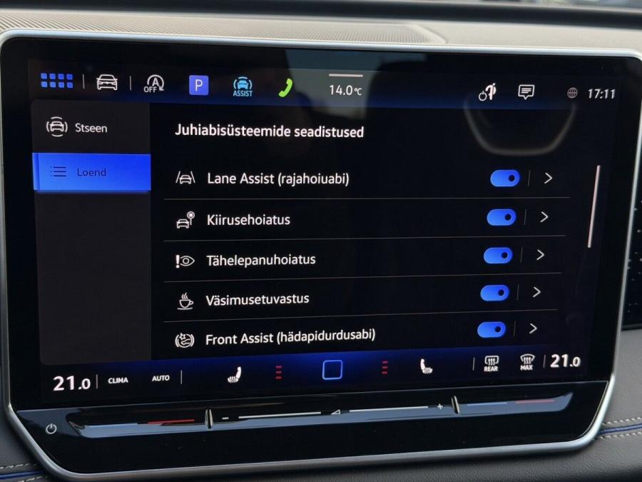 Pelēks Volkswagen Tiguan 2024 Pērnava, ar dzinēja tilpumu 2.00 L un nobraukumu 35 tūkst. km par 45450 €, foto 12 vietnē AUTOMOTO.COM.LV