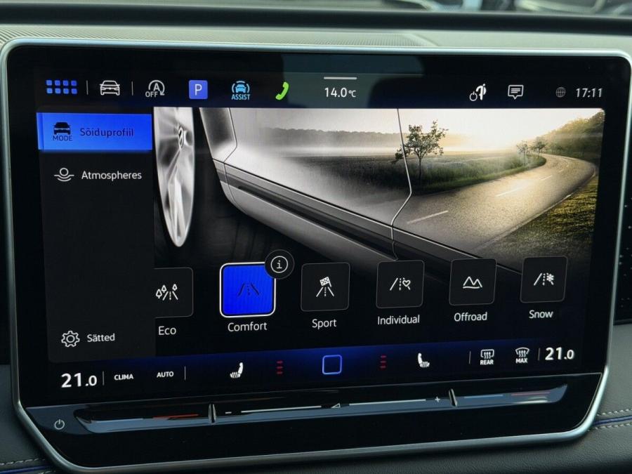 Pelēks Volkswagen Tiguan 2024 Pērnava, ar dzinēja tilpumu 2.00 L un nobraukumu 35 tūkst. km par 45450 €, foto 17 vietnē AUTOMOTO.COM.LV