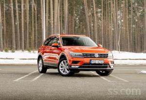 Orange Volkswagen Tiguan 2017 in Riga, with an engine capacity of 2.00 L and mileage of 191 thousand km for 16490 €, photo 3 on AUTOMOTO.COM.LV