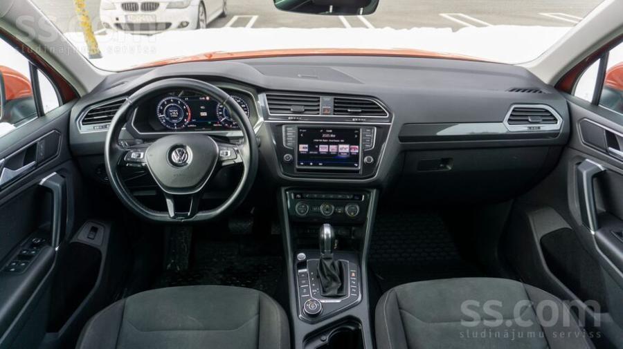 Orange Volkswagen Tiguan 2017 in Riga, with an engine capacity of 2.00 L and mileage of 191 thousand km for 16490 €, photo 12 on AUTOMOTO.COM.LV
