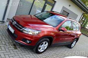 Red Volkswagen Tiguan 2012 in Riga, with an engine capacity of 1.40 L and mileage of 255 thousand km for 6990 €, photo 8 on AUTOMOTO.COM.LV