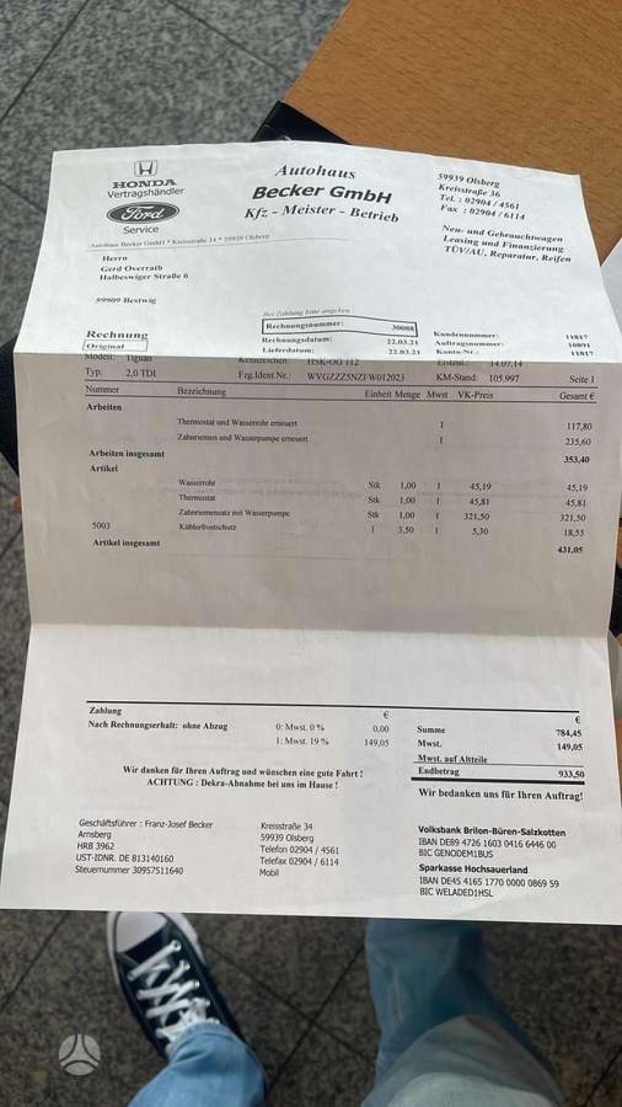 Красный Фольксваген Тигуан 2014 в Юрбаркас, объемом двигателя 1.97 л и пробегом 187 тыс. км за 8499 €, фото 24 на AUTOMOTO.COM.LV