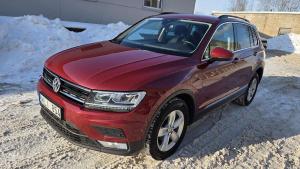 Red Volkswagen Tiguan 2016 in Telschi, with an engine capacity of 1.97 L and mileage of 222 thousand km for 15900 €, photo  on AUTOMOTO.COM.LV