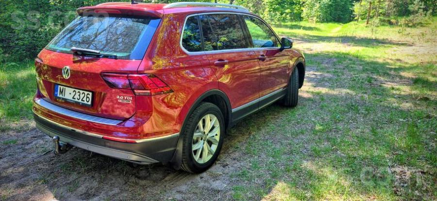 Sarkans Volkswagen Tiguan 2016 Rīga, ar dzinēja tilpumu 2.00 L un nobraukumu 158 tūkst. km par 15200 €, foto 5 vietnē AUTOMOTO.COM.LV