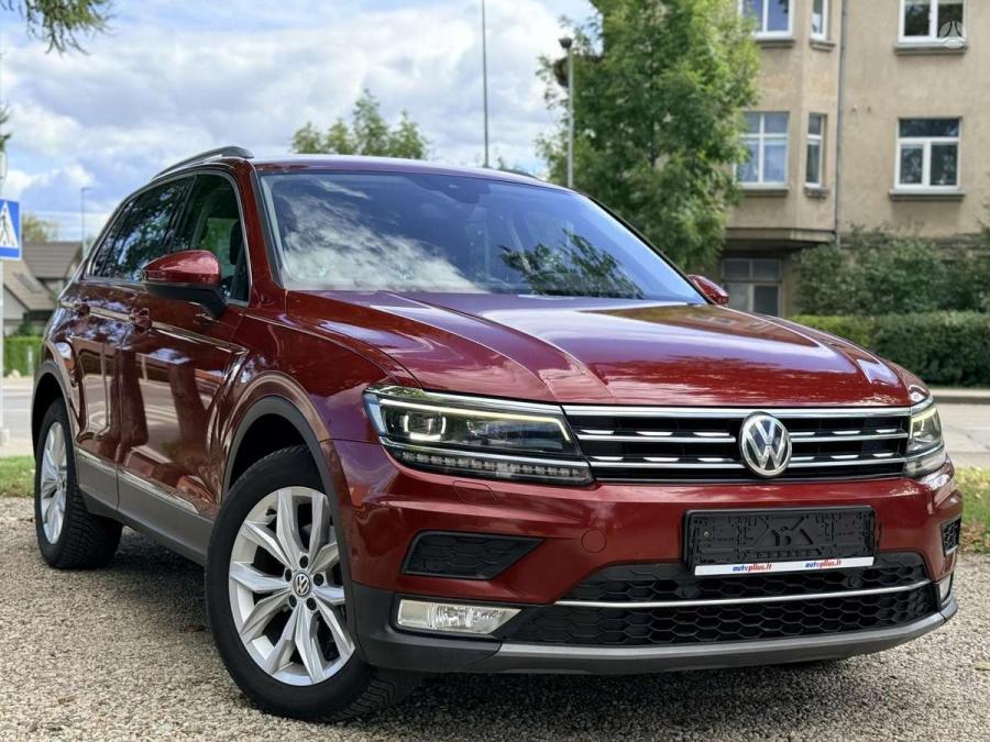 Sarkans Volkswagen Tiguan 2016 Ukmergė, ar dzinēja tilpumu 1.97 L un nobraukumu 270 tūkst. km par 12350 €, foto 1 vietnē AUTOMOTO.COM.LV