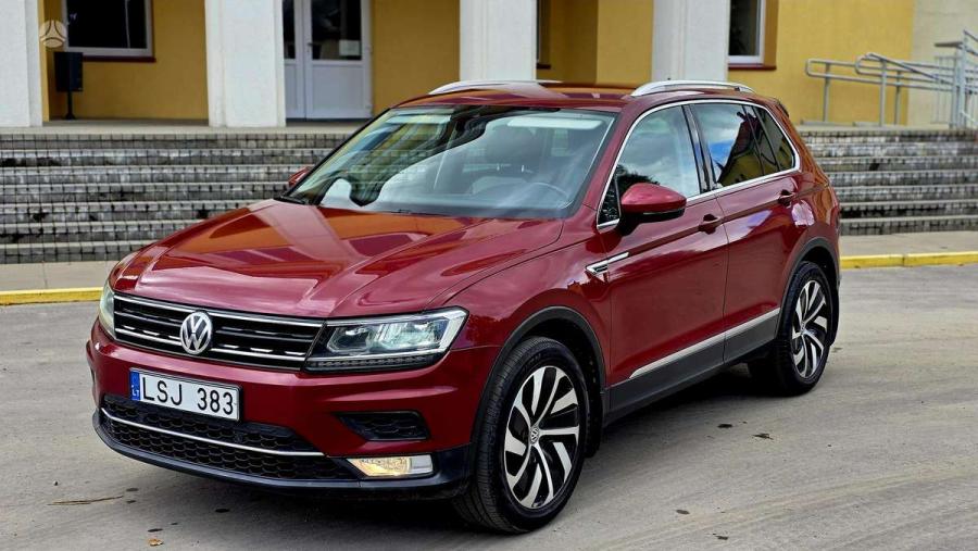 Sarkans Volkswagen Tiguan 2017 Šauļi, ar dzinēja tilpumu 1.97 L un nobraukumu 240 tūkst. km par 13900 €, foto 10 vietnē AUTOMOTO.COM.LV