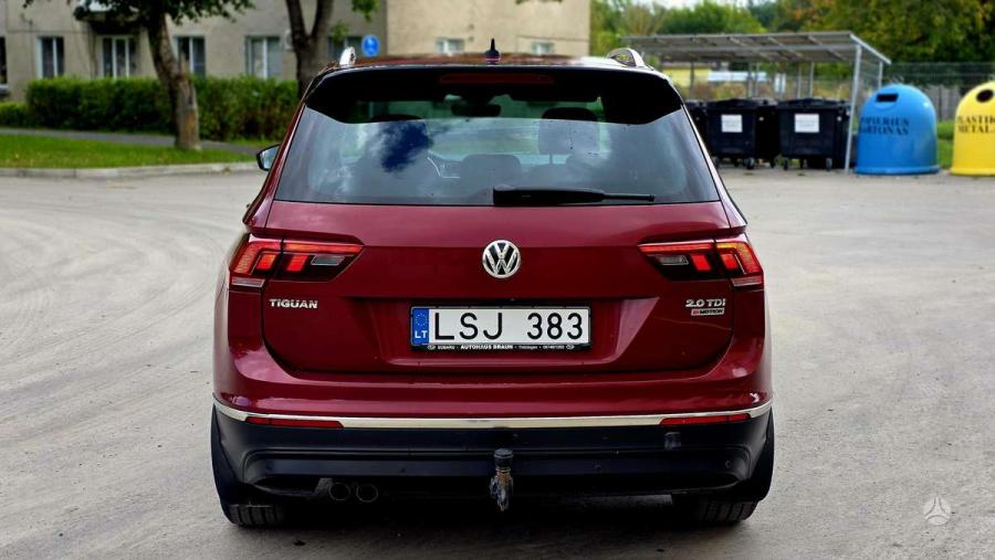 Sarkans Volkswagen Tiguan 2017 Šauļi, ar dzinēja tilpumu 1.97 L un nobraukumu 240 tūkst. km par 13900 €, foto 13 vietnē AUTOMOTO.COM.LV