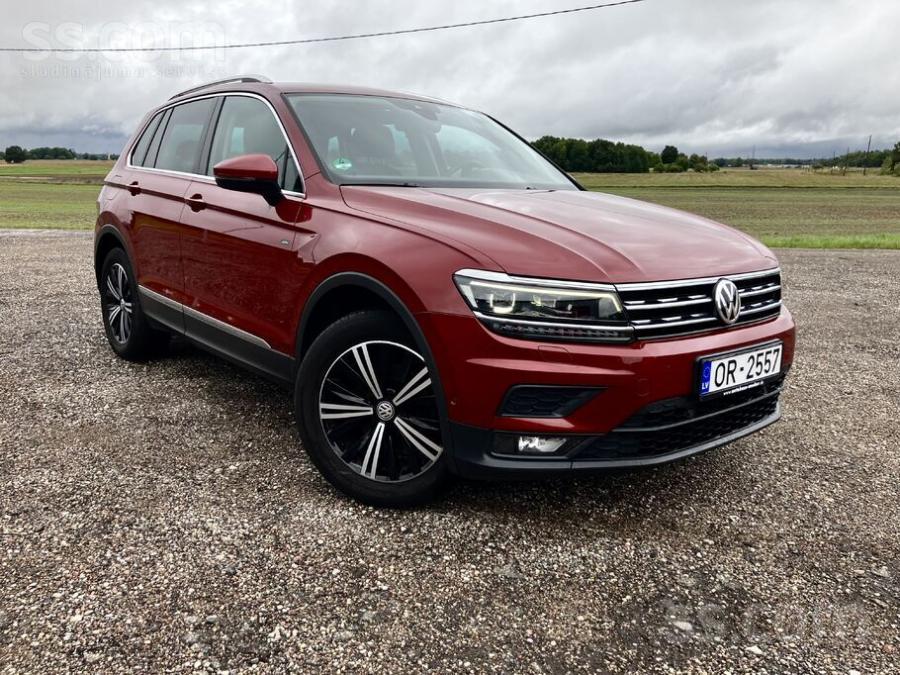 Sarkans Volkswagen Tiguan 2018 Talsi, ar dzinēja tilpumu 1.40 L un nobraukumu 228 tūkst. km par 16500 €, foto 1 vietnē AUTOMOTO.COM.LV