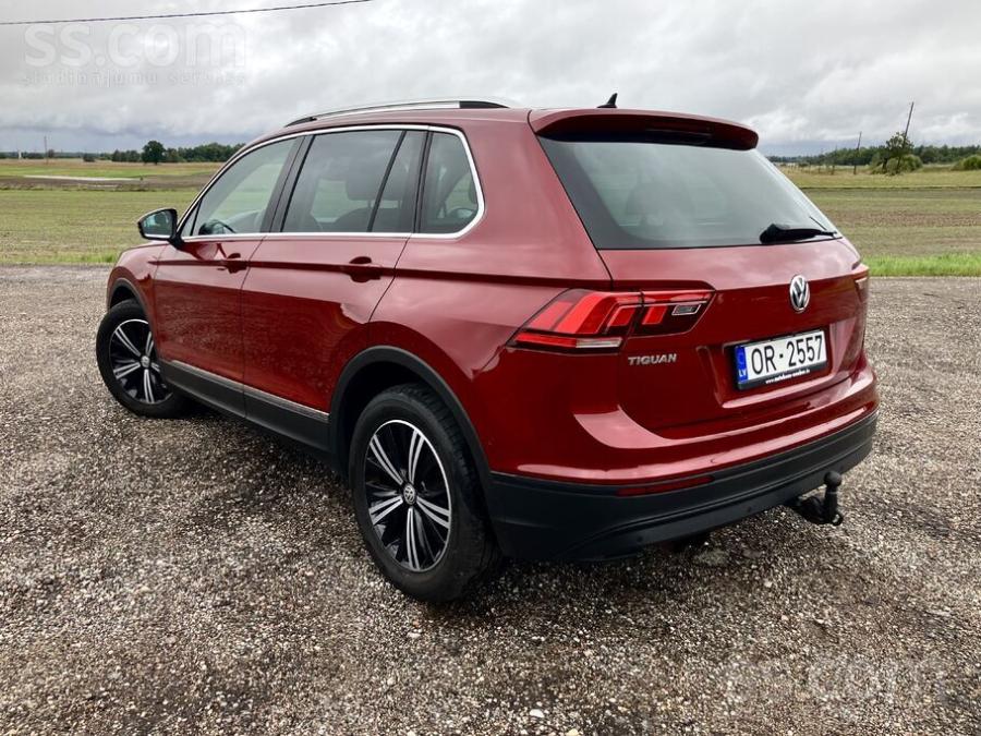 Sarkans Volkswagen Tiguan 2018 Talsi, ar dzinēja tilpumu 1.40 L un nobraukumu 228 tūkst. km par 16500 €, foto 6 vietnē AUTOMOTO.COM.LV