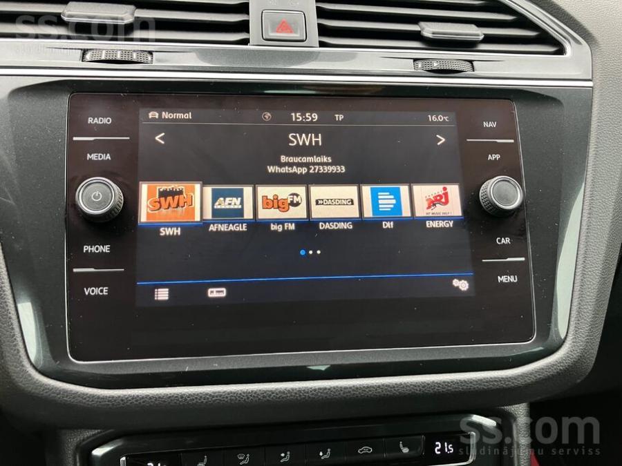 Sarkans Volkswagen Tiguan 2018 Talsi, ar dzinēja tilpumu 1.40 L un nobraukumu 228 tūkst. km par 16500 €, foto 12 vietnē AUTOMOTO.COM.LV