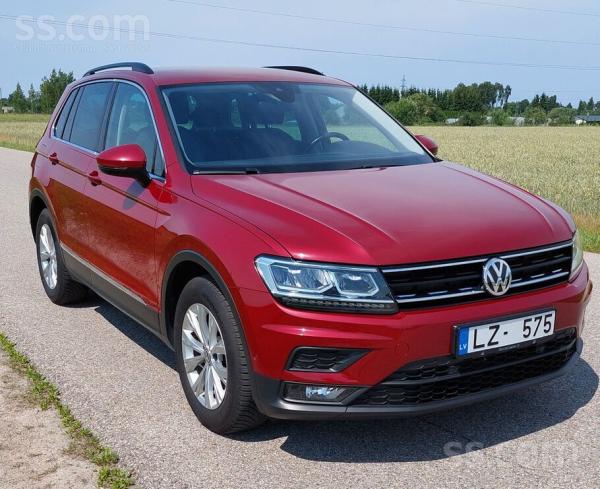 Sarkans Volkswagen Tiguan 2019 Rīga, ar dzinēja tilpumu 2.00 L un nobraukumu 143 tūkst. km par 16500 €, foto 1 vietnē AUTOMOTO.COM.LV