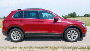 Red Volkswagen Tiguan 2019 in Riga, with an engine capacity of 2.00 L and mileage of 143 thousand km for 16500 €, photo 3 on AUTOMOTO.COM.LV