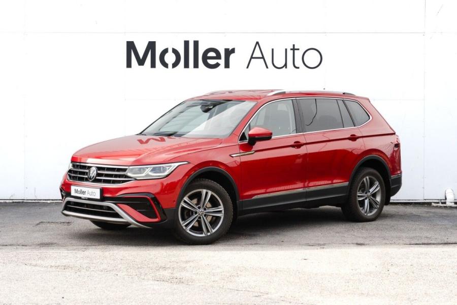 Red Volkswagen Tiguan 2022 in Riga, with an engine capacity of 2.00 L and mileage of 81 thousand km for 27900 €, photo 1 on AUTOMOTO.COM.LV