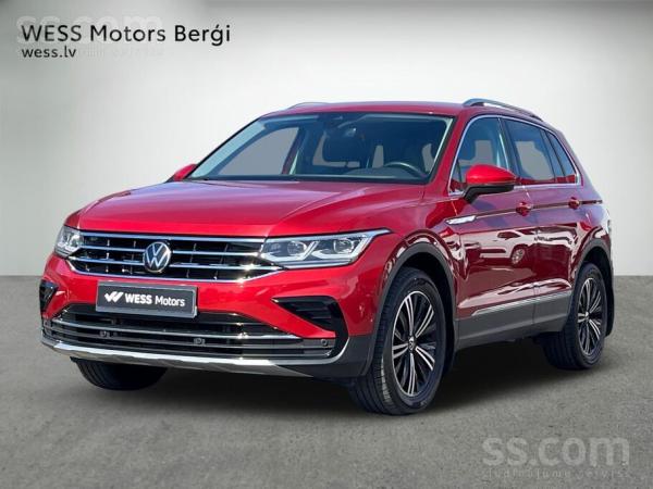 Red Volkswagen Tiguan 2024 in Riga, with an engine capacity of 2.00 L and mileage of 38 thousand km for 32990 €, photo 1 on AUTOMOTO.COM.LV
