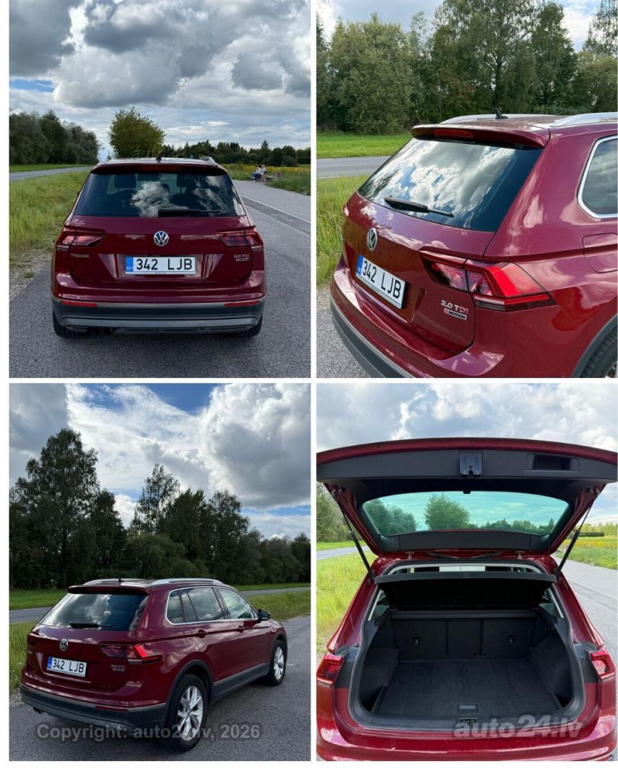 Sarkans Volkswagen Tiguan 2017 Tallina, ar dzinēja tilpumu 2.00 L un nobraukumu 81 tūkst. km par 18500 €, foto 4 vietnē AUTOMOTO.COM.LV