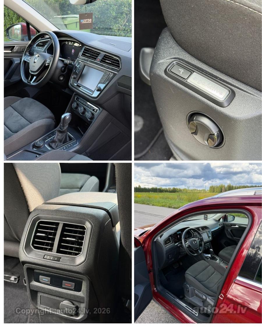 Sarkans Volkswagen Tiguan 2017 Tallina, ar dzinēja tilpumu 2.00 L un nobraukumu 81 tūkst. km par 18500 €, foto 6 vietnē AUTOMOTO.COM.LV