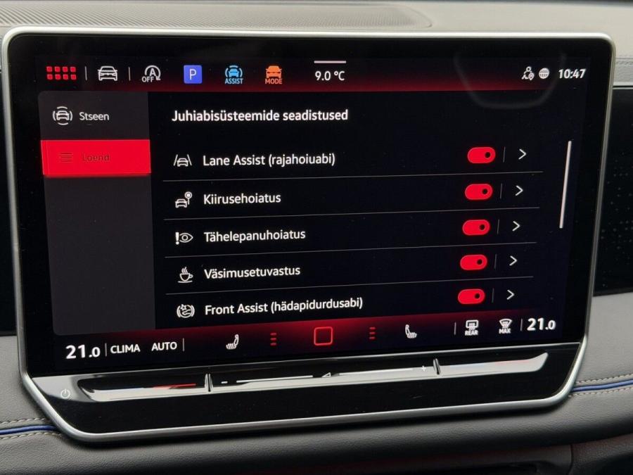 Красный Фольксваген Тигуан 2024 в Пярну, объемом двигателя 1.50 л и пробегом 64 тыс. км за 34900 €, фото 12 на AUTOMOTO.COM.LV