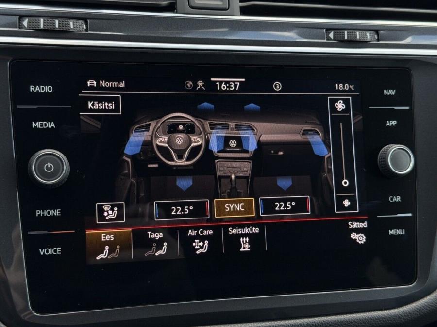 Volkswagen Tiguan 2022 Pērnava, ar dzinēja tilpumu 2.00 L un nobraukumu 80 tūkst. km par 37900 €, foto 12 vietnē AUTOMOTO.COM.LV