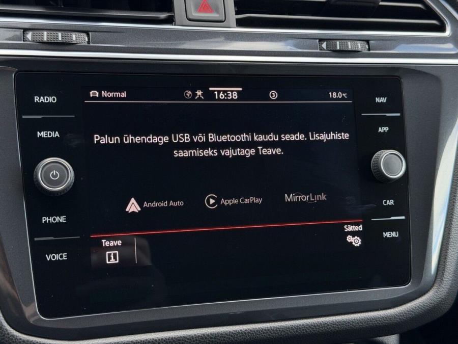Volkswagen Tiguan 2022 Pērnava, ar dzinēja tilpumu 2.00 L un nobraukumu 80 tūkst. km par 37900 €, foto 14 vietnē AUTOMOTO.COM.LV