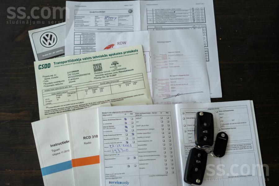 Белый Фольксваген Тигуан 2011 в Лиепая, объемом двигателя 1.40 л и пробегом 202 тыс. км за 6400 €, фото 29 на AUTOMOTO.COM.LV