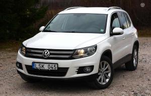 White Volkswagen Tiguan 2012 in Kretinga, with an engine capacity of 1.97 L and mileage of 216 thousand km for 8499 €, photo 4 on AUTOMOTO.COM.LV