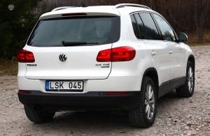 White Volkswagen Tiguan 2012 in Kretinga, with an engine capacity of 1.97 L and mileage of 216 thousand km for 8499 €, photo 11 on AUTOMOTO.COM.LV