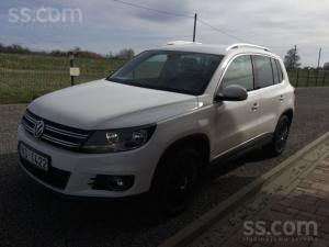 White Volkswagen Tiguan 2013 in Talsi, with an engine capacity of 2.00 L and mileage of 0 thousand km for 8999 €, photo 5 on AUTOMOTO.COM.LV