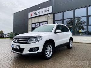 White Volkswagen Tiguan 2013 in Cesis, with an engine capacity of 2.00 L and mileage of 282 thousand km for 9699 €, photo 1 on AUTOMOTO.COM.LV