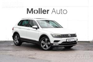 White Volkswagen Tiguan 2016 in Riga, with an engine capacity of 2.00 L and mileage of 110 thousand km for 16650 €, photo 2 on AUTOMOTO.COM.LV