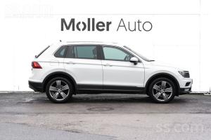 White Volkswagen Tiguan 2016 in Riga, with an engine capacity of 2.00 L and mileage of 110 thousand km for 16650 €, photo 5 on AUTOMOTO.COM.LV