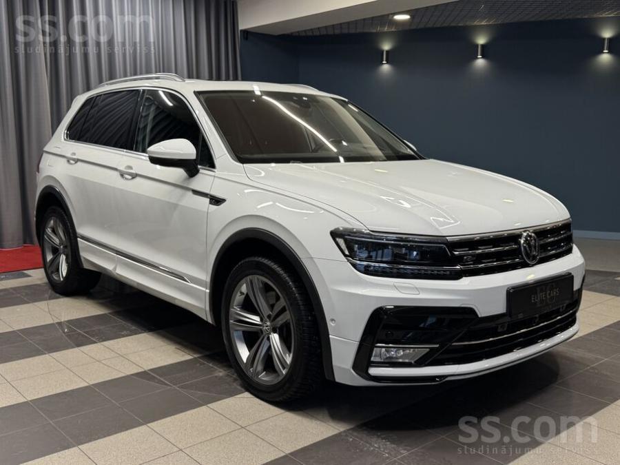 White Volkswagen Tiguan 2016 in Riga, with an engine capacity of 2.00 L and mileage of 223 thousand km for 17990 €, photo 3 on AUTOMOTO.COM.LV
